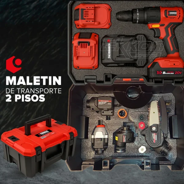 Combo Multiherramienta Inalambrico Matrix 5 En 1 Taladro Amoladora ...